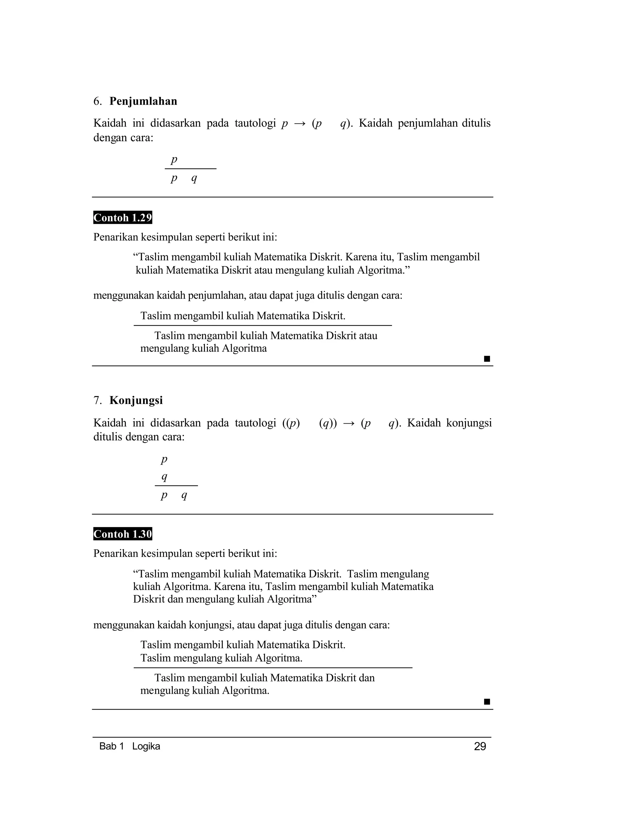 Bab 01 logika mtk diskrit | PDF
