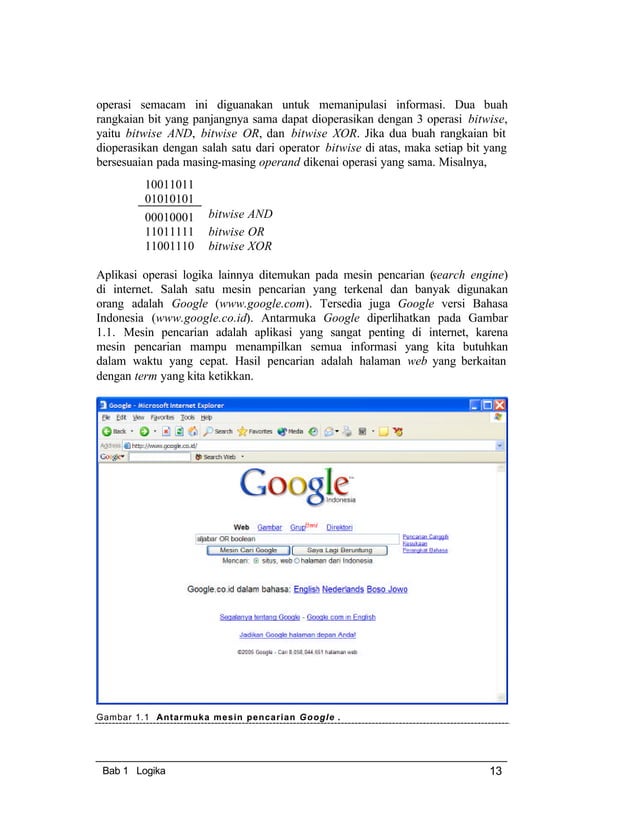 Bab 01 logika mtk diskrit | PDF