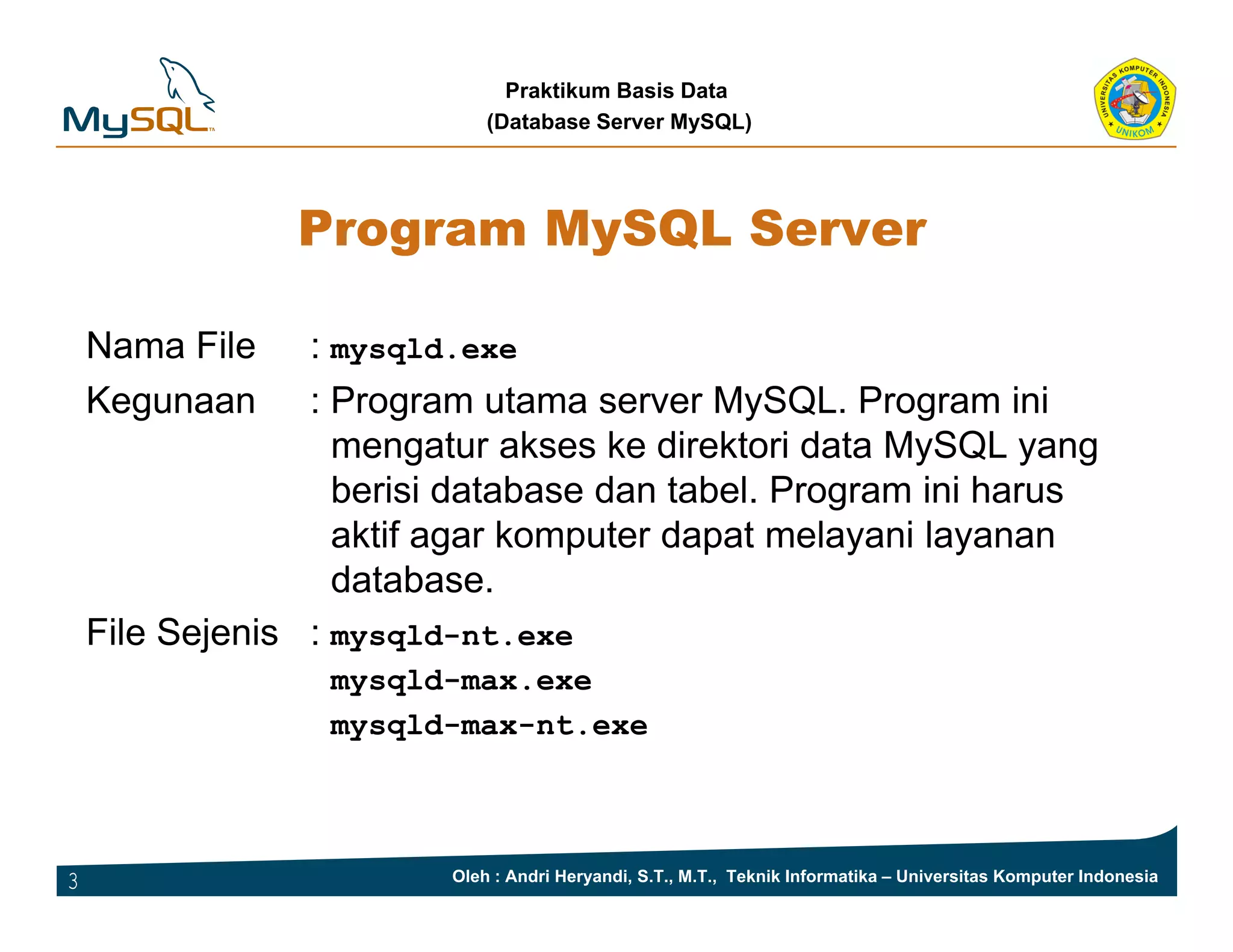 Bab 03-program-program my sql | PPT