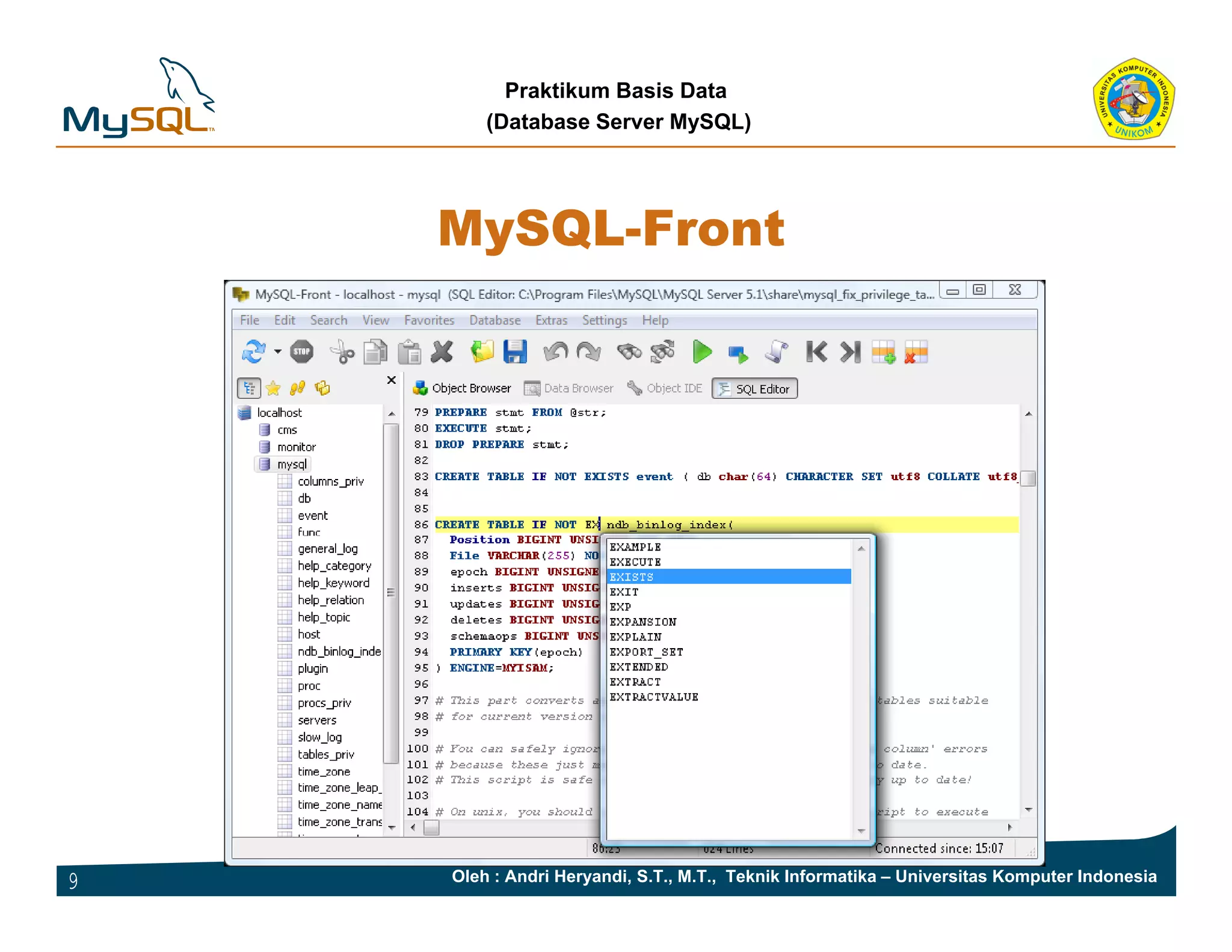Bab 03-program-program my sql | PPT