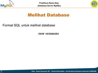 Bab 04-mengatur database my sql | PPT