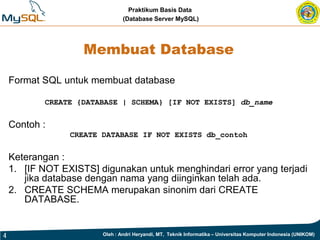 Bab 04-mengatur database my sql | PPT