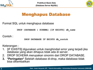 Bab 04-mengatur database my sql | PPT