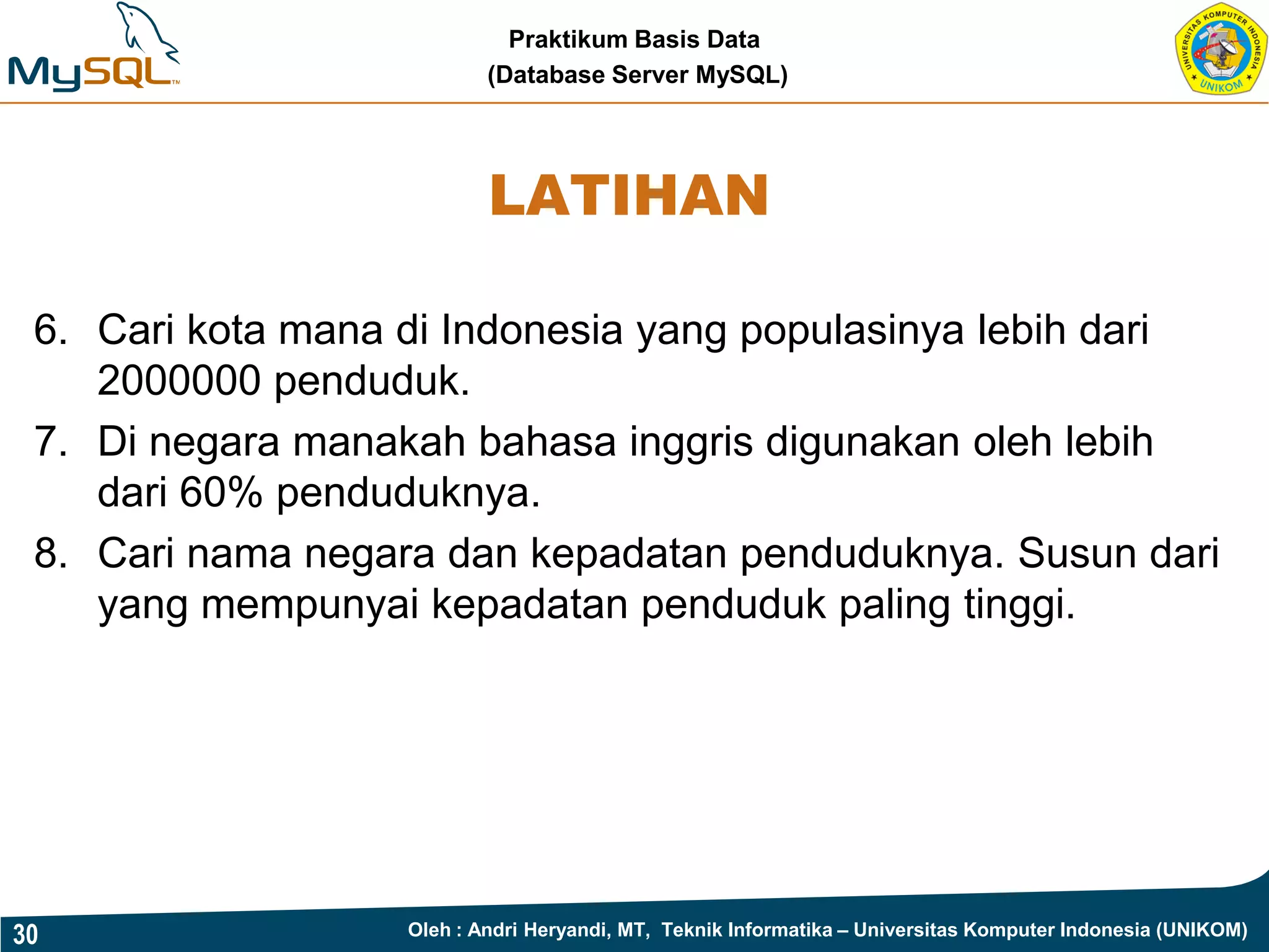 Bab 05-pernyataan select (basic) | PPT