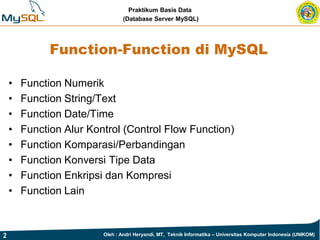Bab 05-pernyataan select (function) | PPT