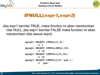 Pernyataan Select (Function) Alur Control dan Perbandingan | PPT