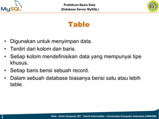 Tipe Data pada MySQL | PDF