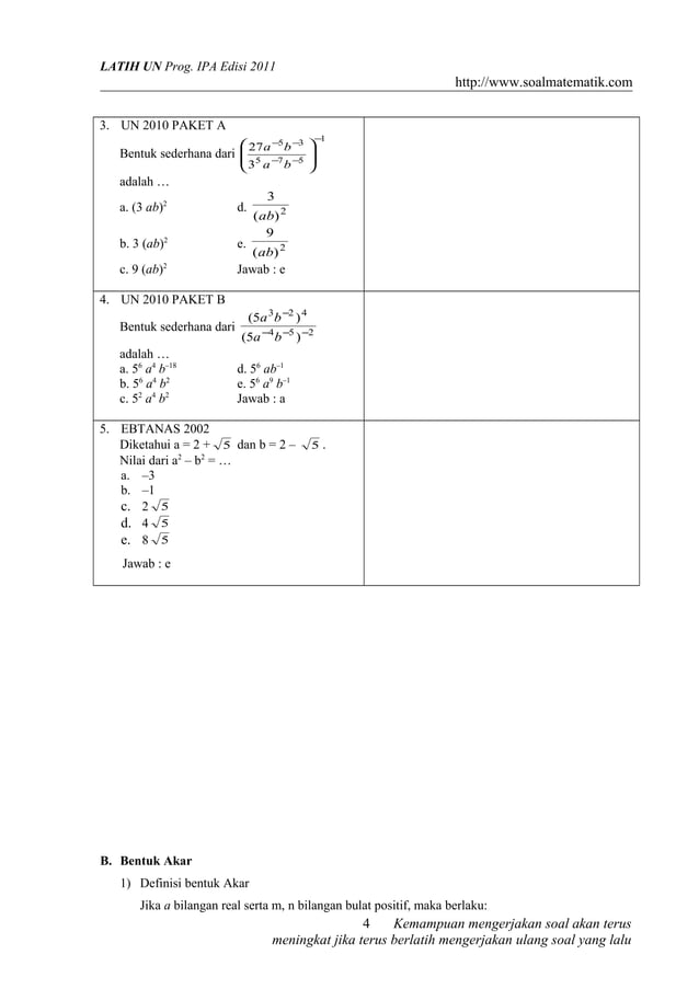 Bab 1-pangkat-akar-dan-logaritma | DOC