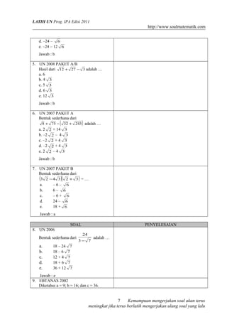 Bab 1-pangkat-akar-dan-logaritma | DOC