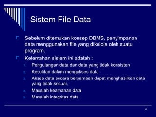 konsep sistem basis data | PPT