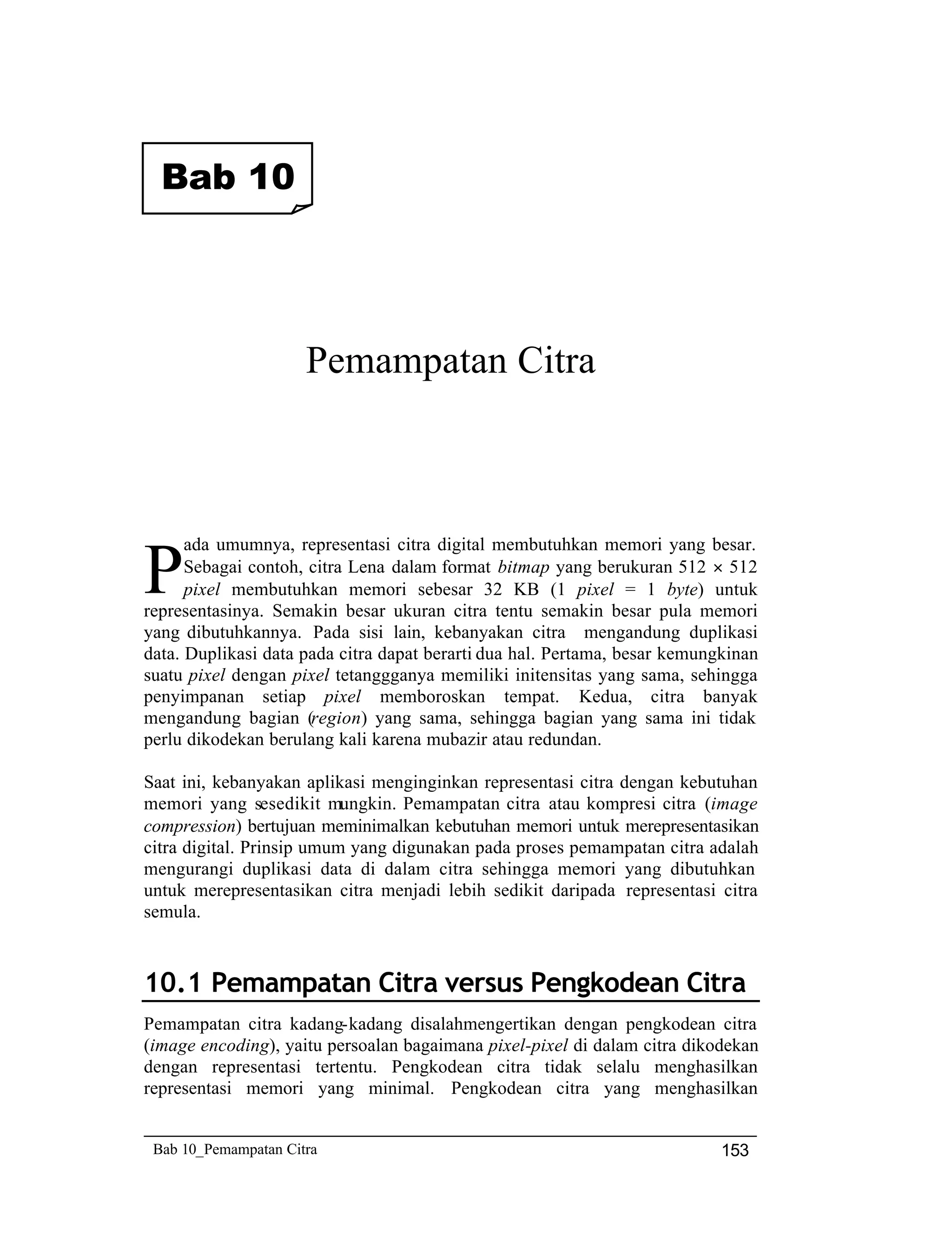 Bab 10 pemampatan citra | PDF