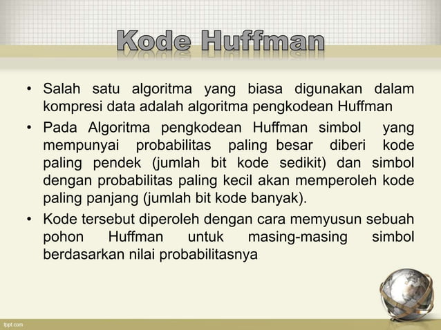 Bab 12-kode-huffman | PPTX