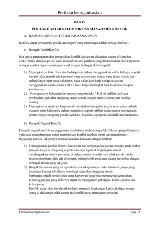 perilaku ke organisasian | DOCX