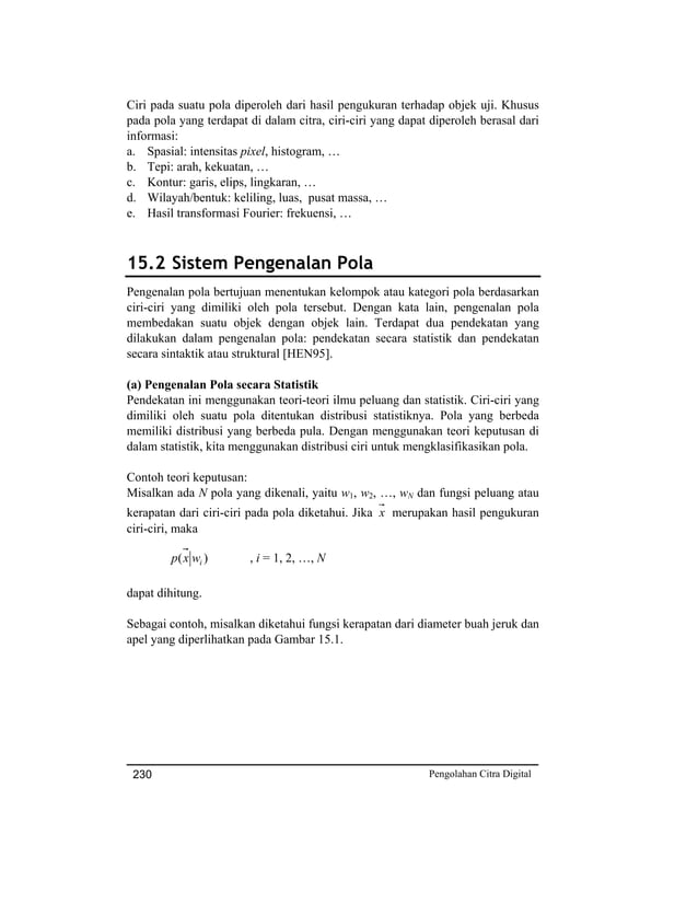 Bab 15 pengenalan pola | PDF