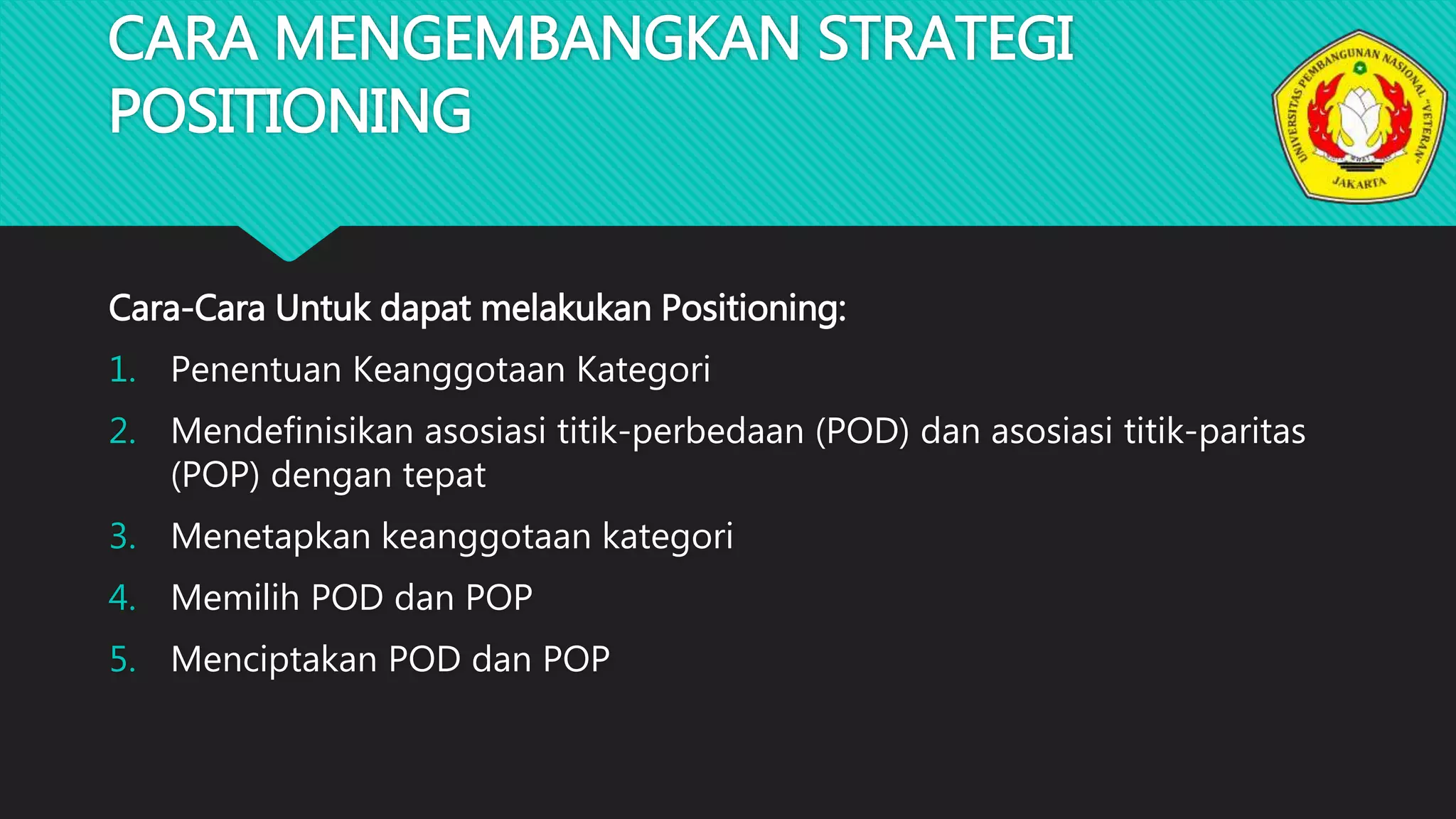 Bab.10 membentuk positioning merek | PPTX