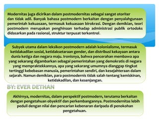 Bab. 6. teori postmodern | PPT