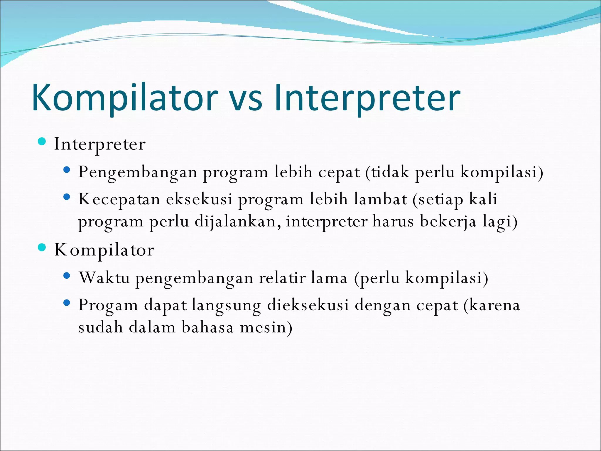 Bab 1a Paradigma Bahasa Pemrograman | PPT