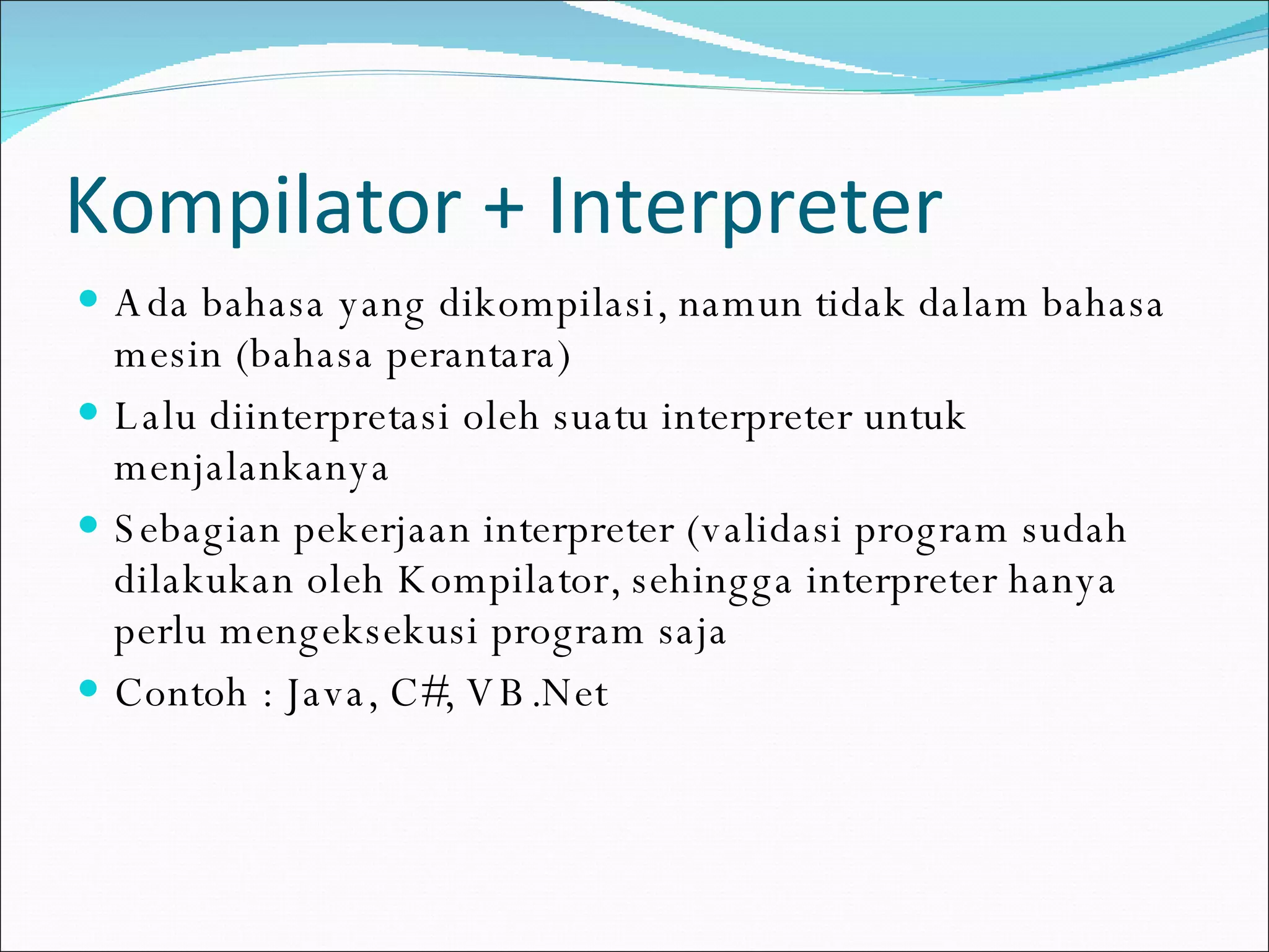 Bab 1a Paradigma Bahasa Pemrograman | PPT