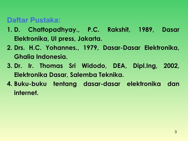 dasar-dasar elektronika dengan informatika | PPT