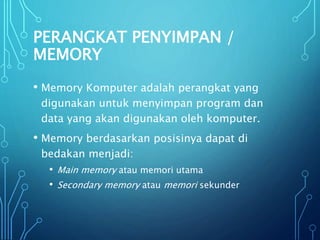 hardware dan software komputer | PPTX