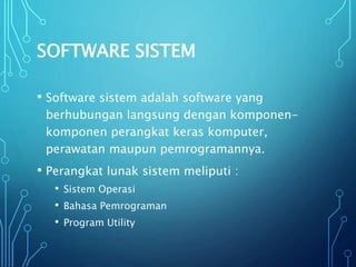 hardware dan software komputer | PPTX