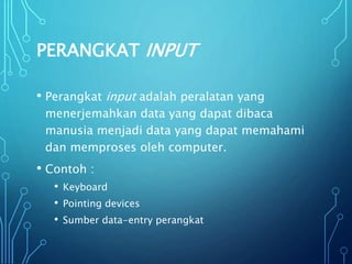 hardware dan software komputer | PPTX