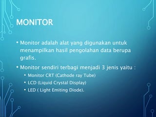 hardware dan software komputer | PPTX