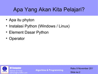 Bab 2-intro-python | PPT