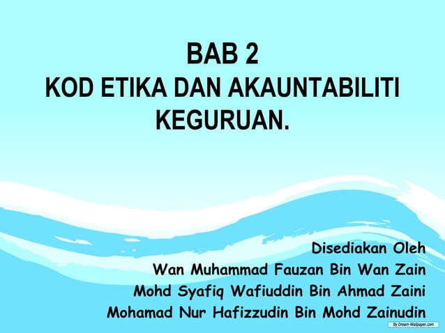 Bab 2-kod-etika-dan-akauntabiliti-guru-ppt | PPT