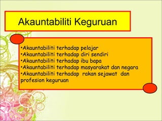 Bab 2-kod-etika-dan-akauntabiliti-guru-ppt | PPT