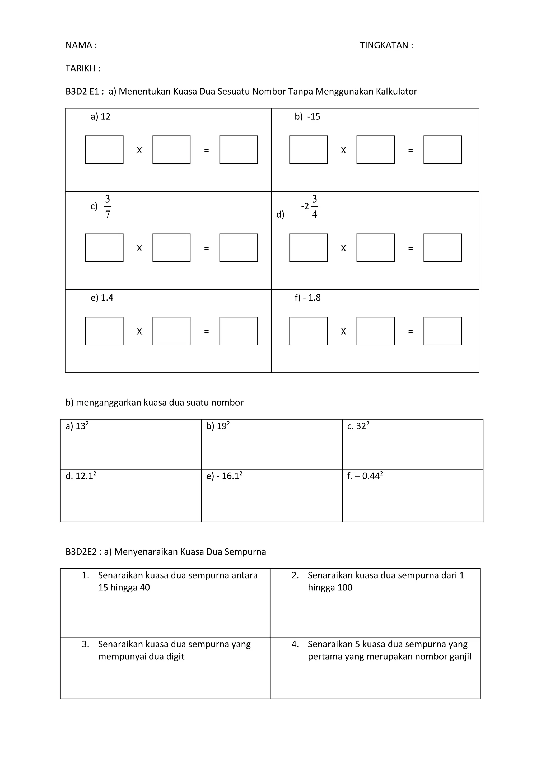 Bab 2-kuasa-dua-punca-kuasa-dua-kuasa-tiga-punca-kuasa-tiga | PDF