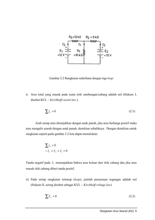 Rangkaian Arus Searah | PDF