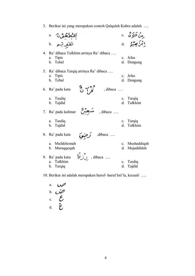 Bab 1 Hukum Bacaan Qalqalah dan Ra | PDF