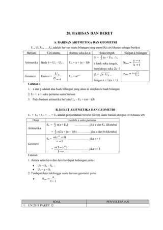 Bab 20-barisan-dan-deret | PDF