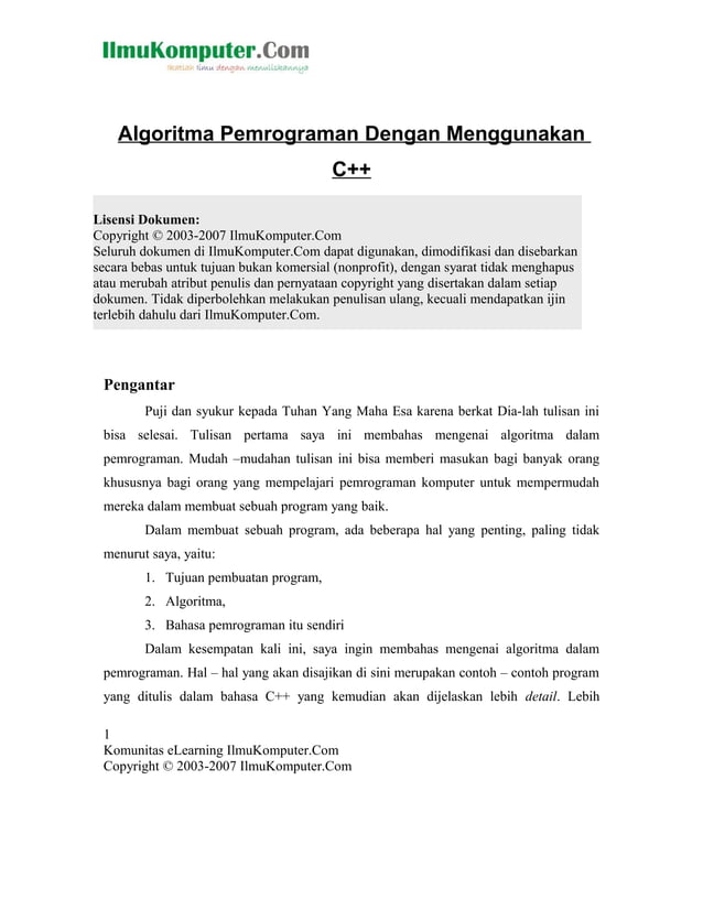 Algoritma | PDF