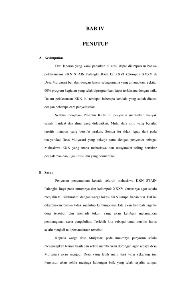 Bab iv penutup | PDF