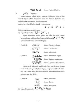 Bab 9 Hukum Bacaan Nun Mati dan Mim Mati | PDF