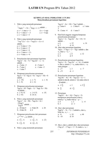 fungsi eksponen dan logaritma | PDF