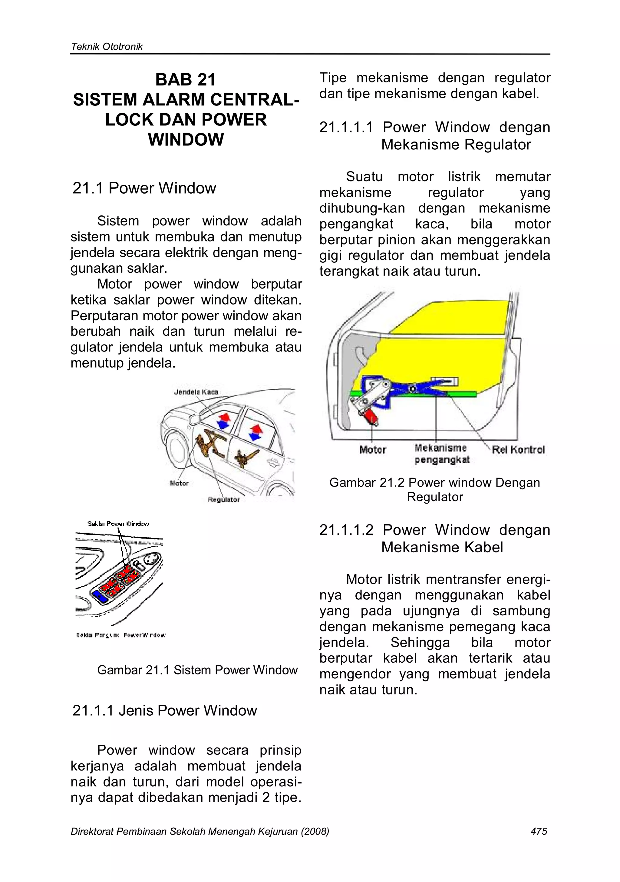 Bab 21-power-window-alarm | PDF
