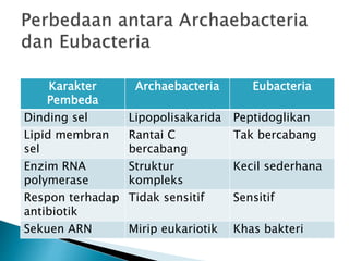 ARCHAEBACTERIA DAN EUBACTERIA.pptx