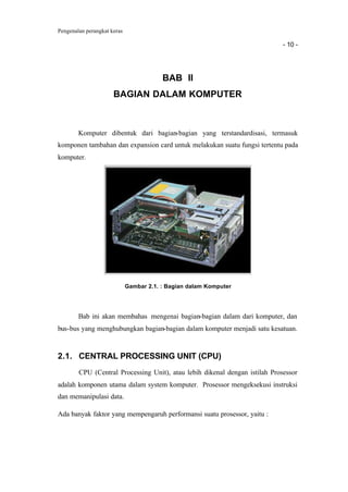 Bab 2 bagian dalam komputer | PDF