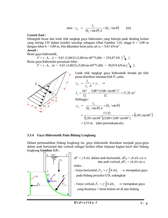 Bab 3-hidrostatika | PDF