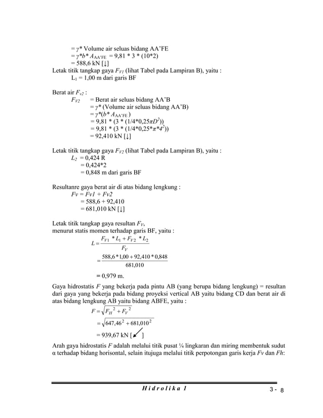 Bab 3-hidrostatika | PDF