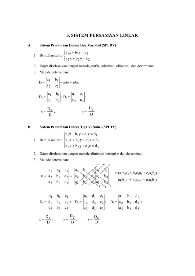 Bab 3-sisitem-persamaan-linear | DOC