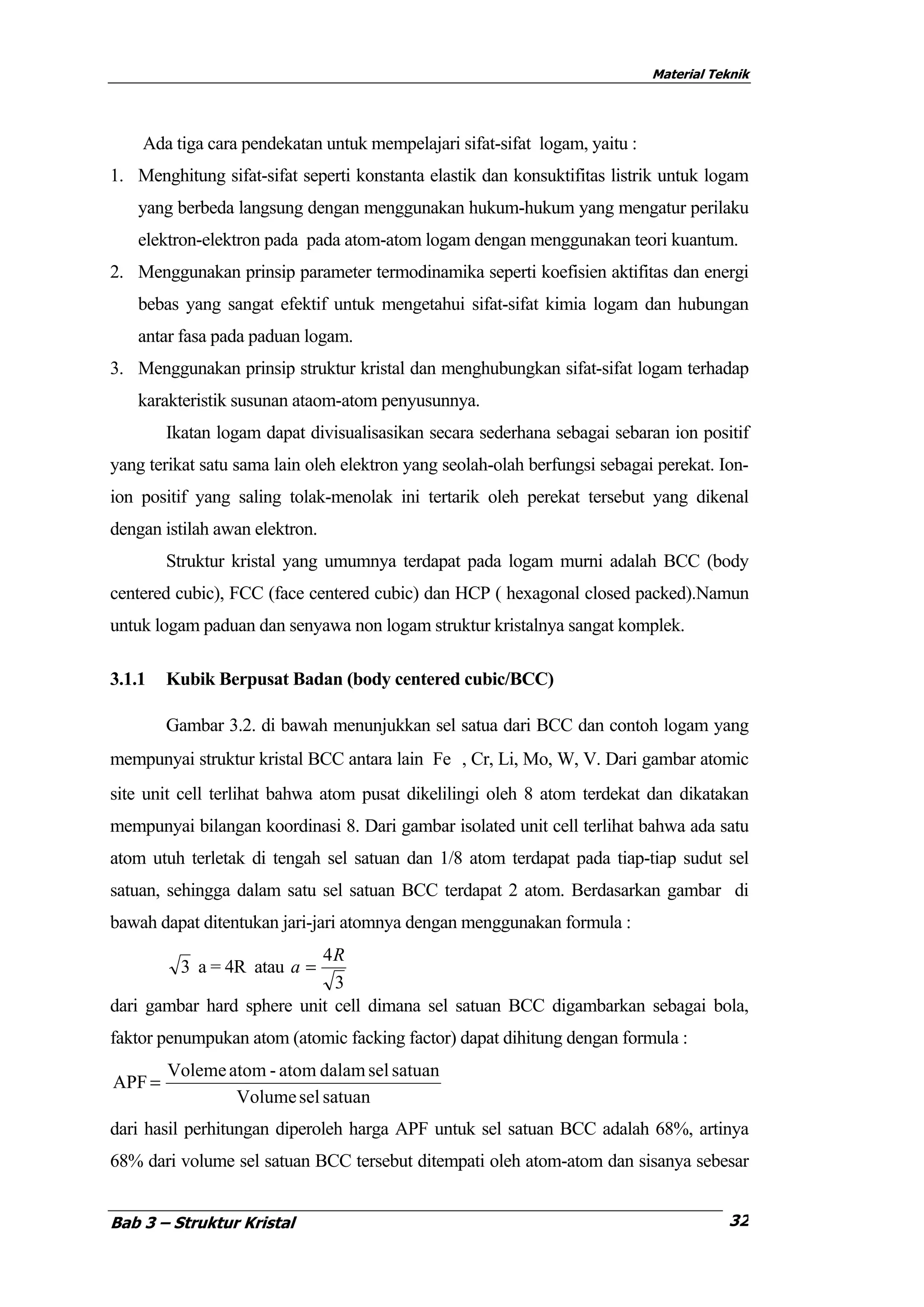 Bab 3-struktur-kristal | PDF