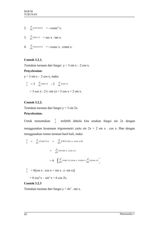 Bab 3-turunan | PDF