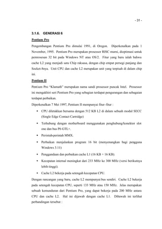 Bab 3 perkembangan prosesor | PDF