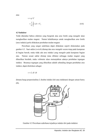 Kapasitor, Induktor, dan Rangkain AC | PDF