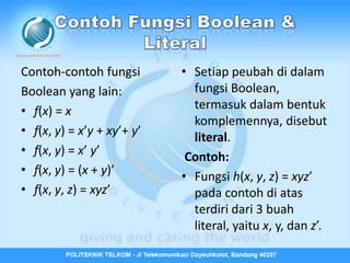 Bab 4 aljabar boolean | PPTX