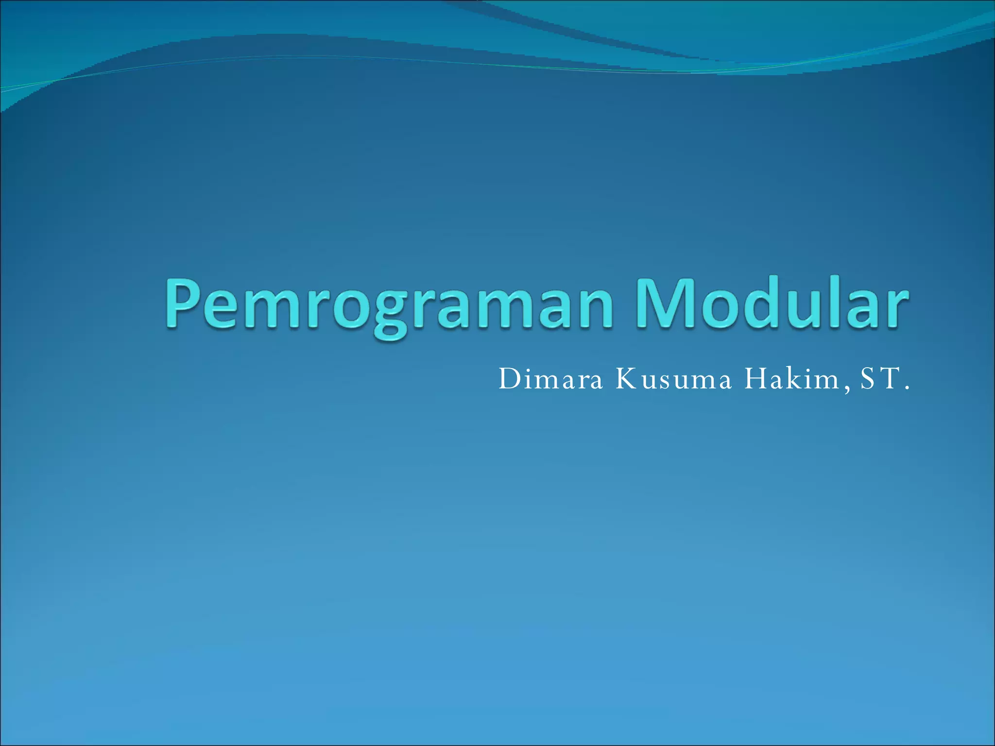 MODUL-MODUL | PPT